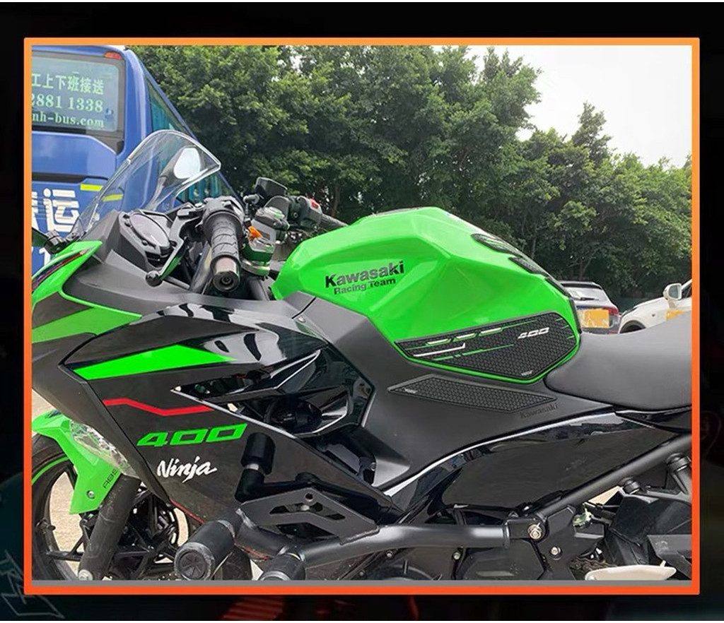 Kawasaki Z400 Tank Pad Protector Sticker Rubber Decal Gas Fuel Knee ...