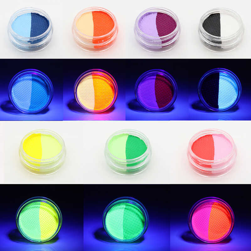 Water Activated Eyeliner UV Glow Eye Body Face Paint 14 Colors 7 Pcs A ...
