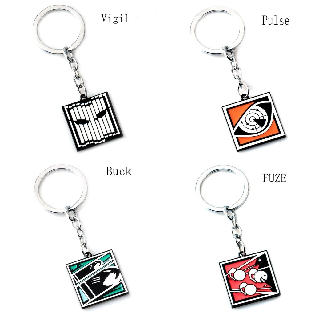 Game Rainbow Video Six Siege Action Figure Blitz Jager Bandit Keyring ...
