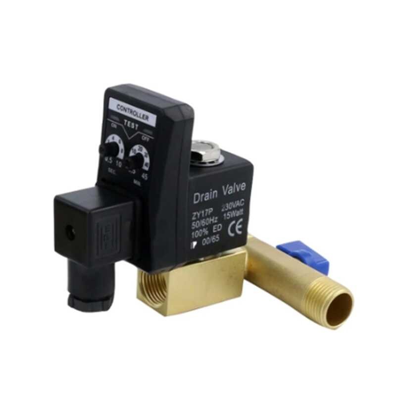 ♥ Mahiwalay Na Uri Dc24v/Ac220v/380V 1/2" Automatic Compressor Condensate Drain Timer Solenoid ...