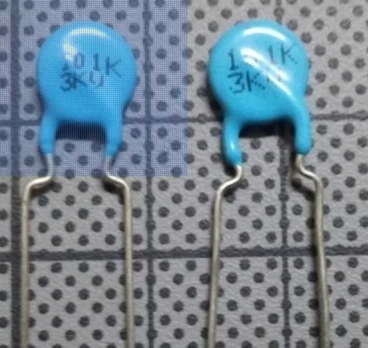 100 yuan] Bagong high-quality ceramic high voltage capacitor 3KV 101 ...