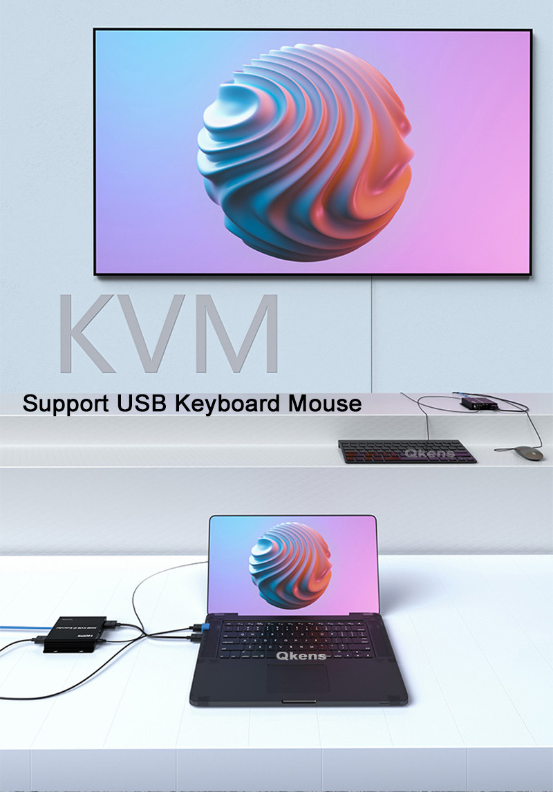 300M HDMI KVM IP Extender Via Rj45 Ethernet Cat6 Cable HDMI Splitter ...