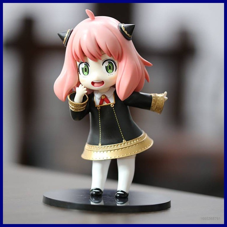 Cute SPY x FAMILY Anya Forger Action Figure School Uniform Model Dolls ...