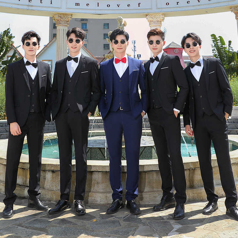 1D Best Man Suit, Brother Suit, Group Suit, Men's Wedding Dress, Summer ...