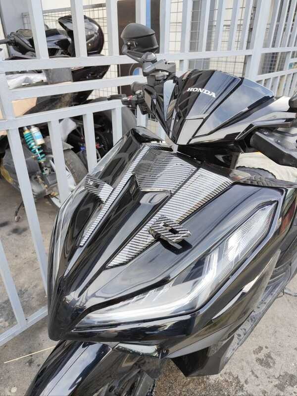 HONDA FOR CLICK V3 FRONT M AND Visor+Panel GARNISH | Shopee Philippines