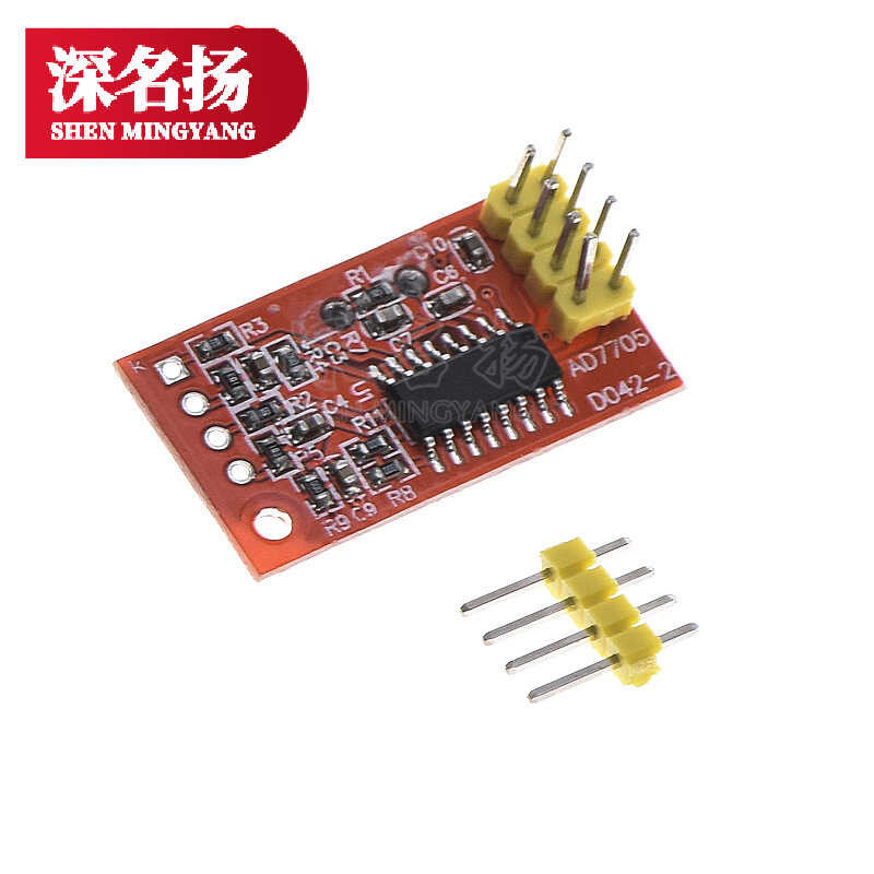 AD7705 Dual 16 bit ADC Data Acquisition Module Input Gain Programmable ...