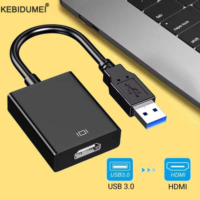 [Ready Stock] 1080P USB 3.0 to HDMI-Compatible Converter Multi Display ...