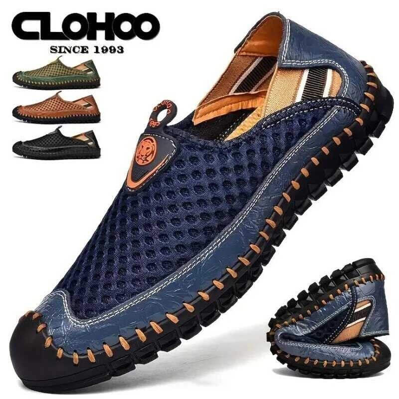 CLOHOO Men's Mesh Breathable Lightweight Shoes Casual Rubber Sole ing ...