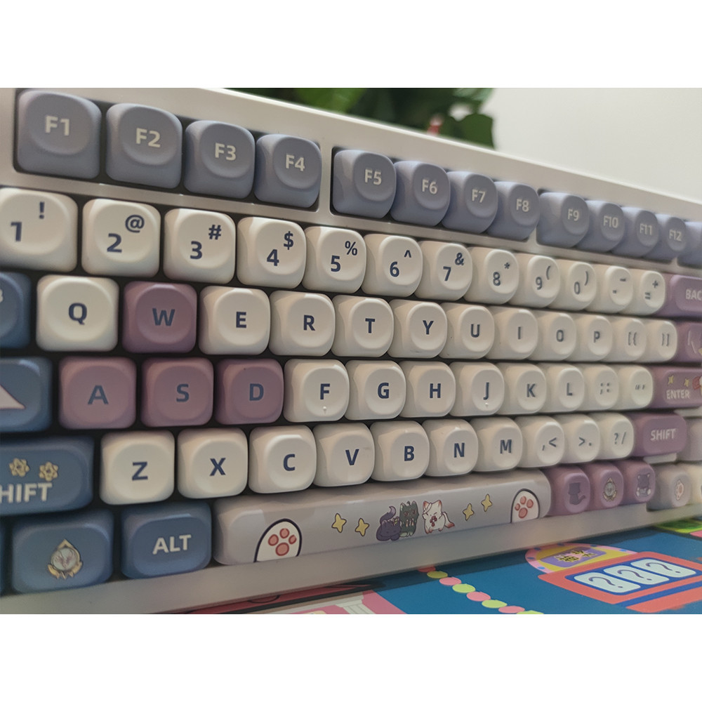 135 Keys Genshin Impact Original Wanderer Meow Keycaps MOA Profile Five ...