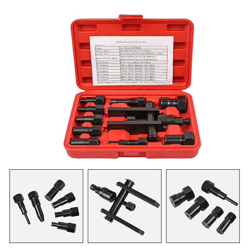 10pcs Motorcycle Internal Bearing Puller Tool Two Claw Puller Set for ...
