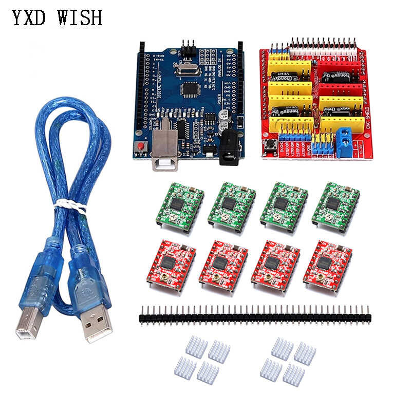 CNC Shield V3 Expansion V3.0 + Para UNO R3 Sa Usb Para Sa Arduino+4Pcs ...