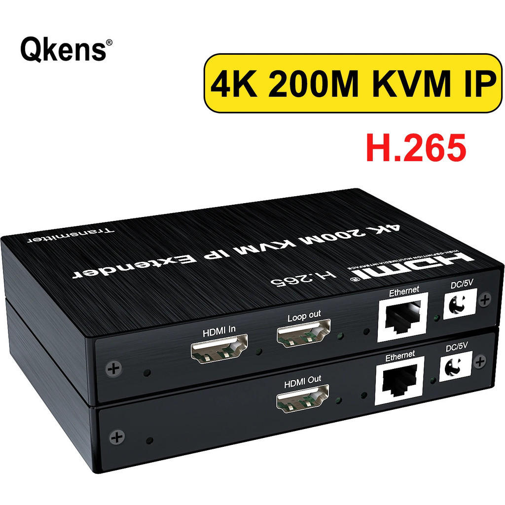 4K 200m HDMI KVM IP Ethernet Extender Over RJ45 Cat6 Cable Video ...