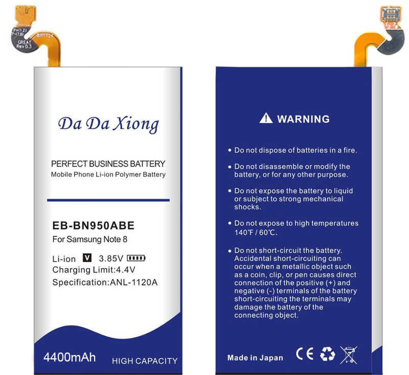 4400Mah Battery For Samsung GALAXY Note8 Note 8 Eb-Bn950abe N9500 N9508 N950d N950f N950fd N950j ...
