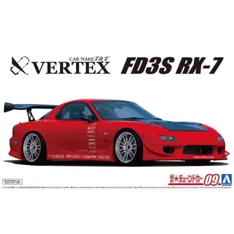 Tt AOSHIMA 05839 Plastic 1/24 Mazda Vertex Fd3s Rx-7 99 Car Kits Para ...