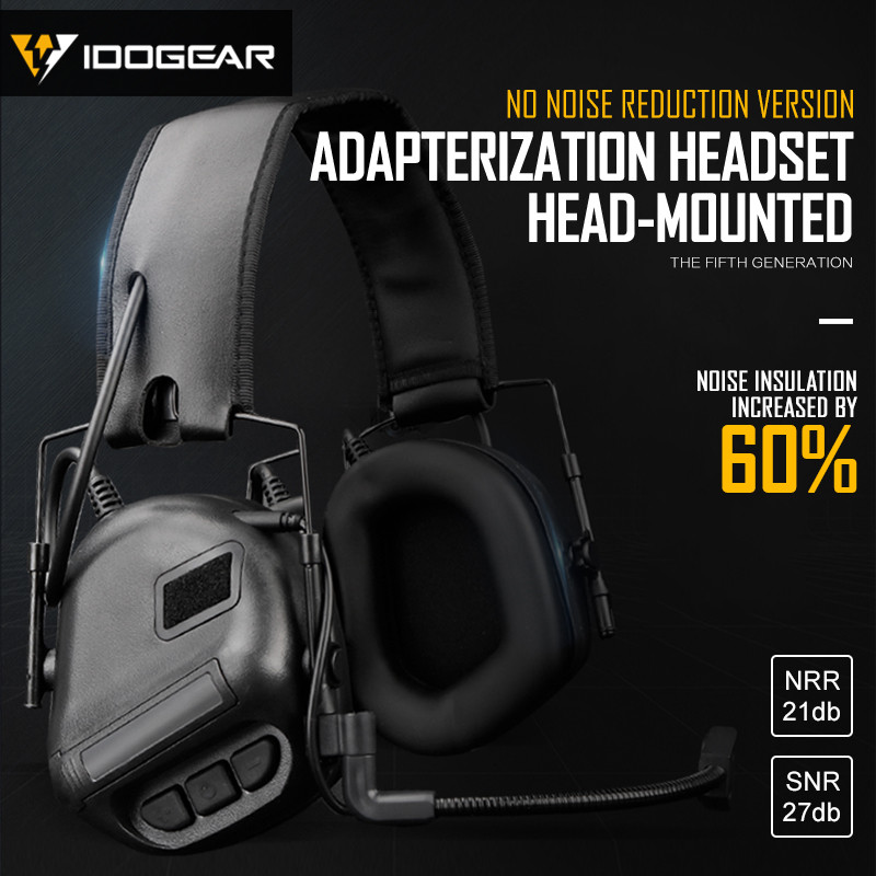 IDOGEAR Tactical Electronic Headset without Sound pickup & Noise ...