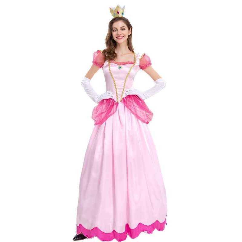 Halloween costume Mario, Princess Peach, Pink Princess, stage costume ...