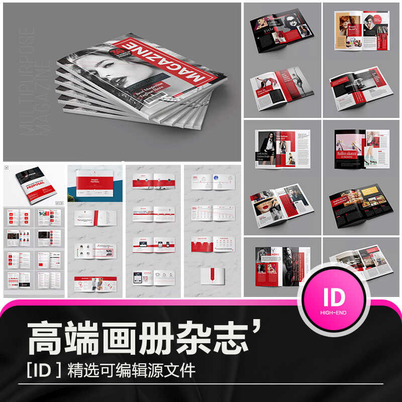 Magazine ID Album Product Promotion Portfolio Indesign Template ...