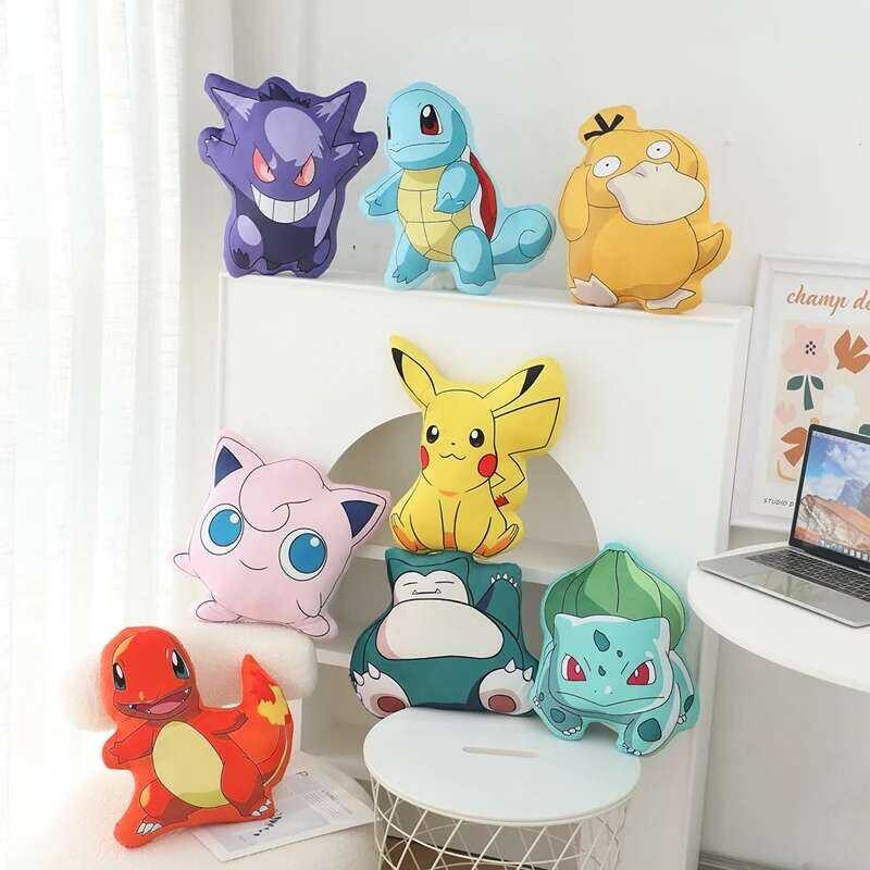 Yy Kawaii · Gengar Pikachu Bulbasaur Soft Plush Pillow Cute Charmander ...