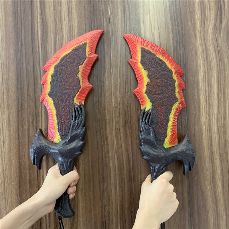 Diyos Ng Digmaan 4 Chaos Blade Flame Tomahawk Chained Cosplay Axe Prop ...