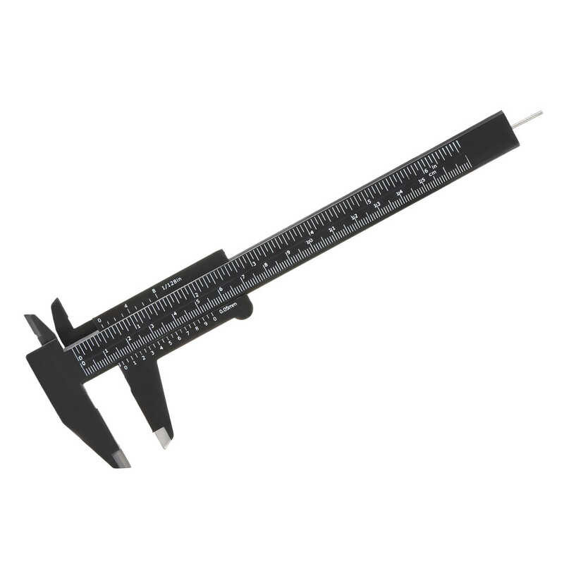 Uxcell Vernier Caliper 150mm 6 Inch Metric Mini Double Scale Plastic ...