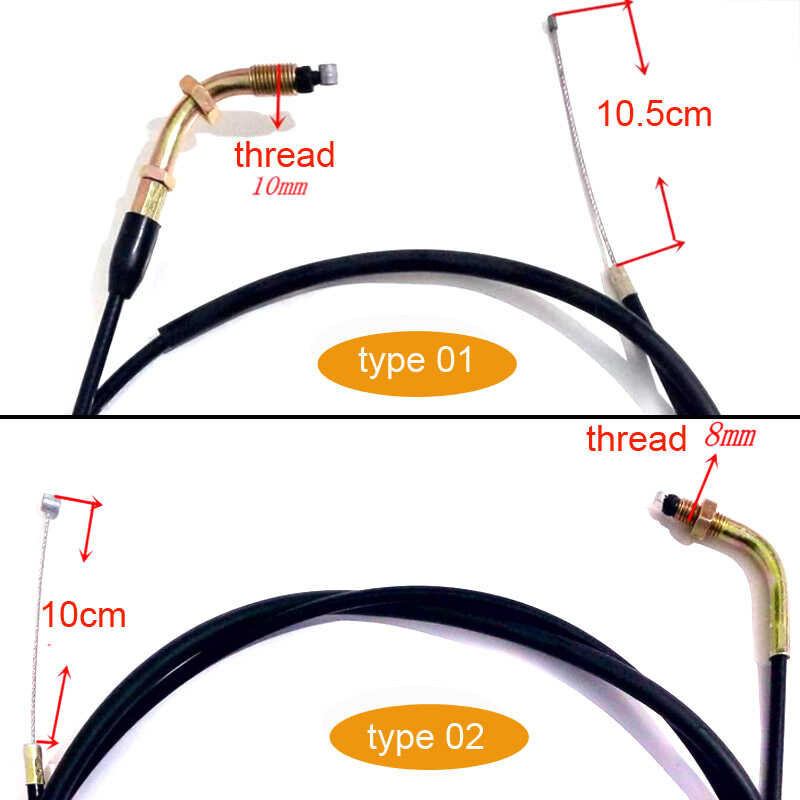Bikleta Throttle Cable Choke Line Length Mula 70cm hanggang 300cm 8mm ...