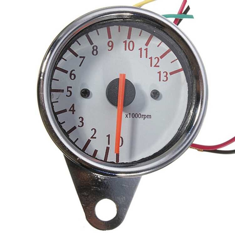 Motorcycle Electronic Tachometer Modified With Inductive Tachometer ...