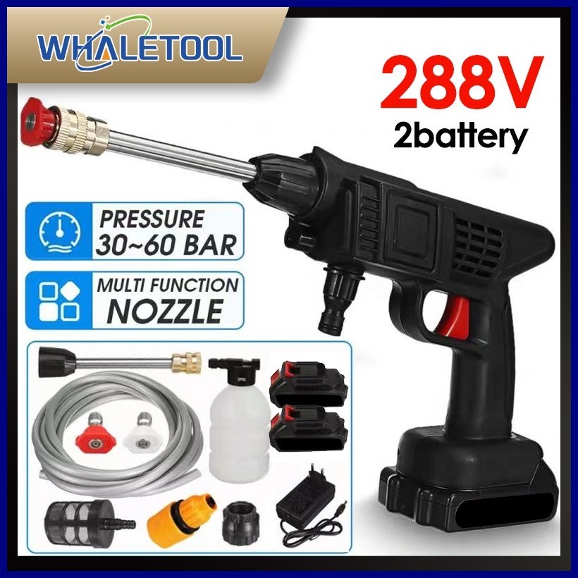 588V Cordless Electric Car Washer Machine Kit 600W Portable High ...