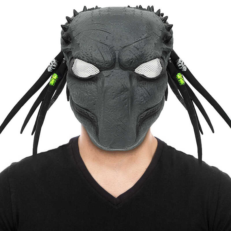 Halloween Iron Blooded Warrior Mask COS Solo Wolf Alien Battle Latex ...
