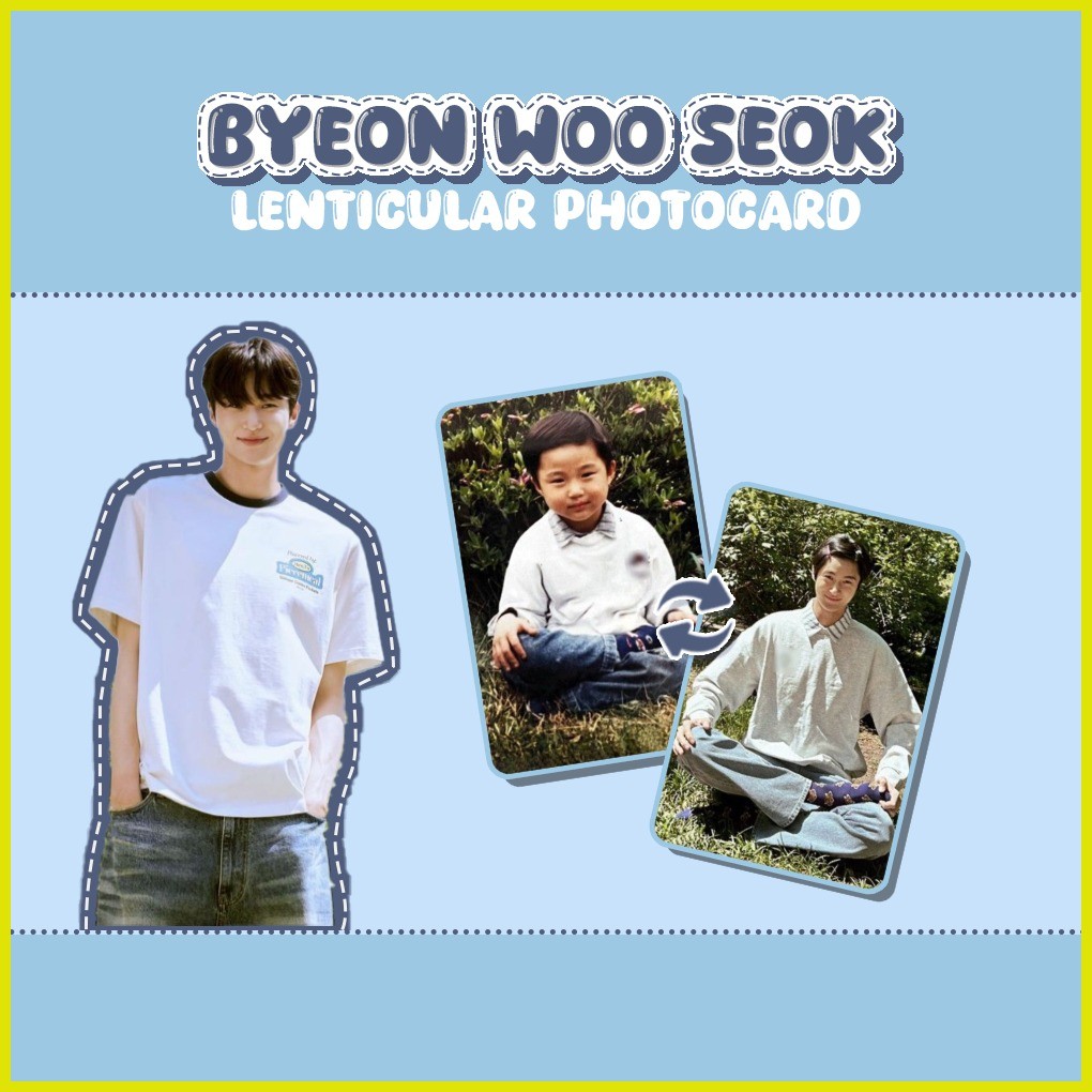 Byeon Woo-Seok Lenticular Photocards (Fan-made) | Shopee Philippines