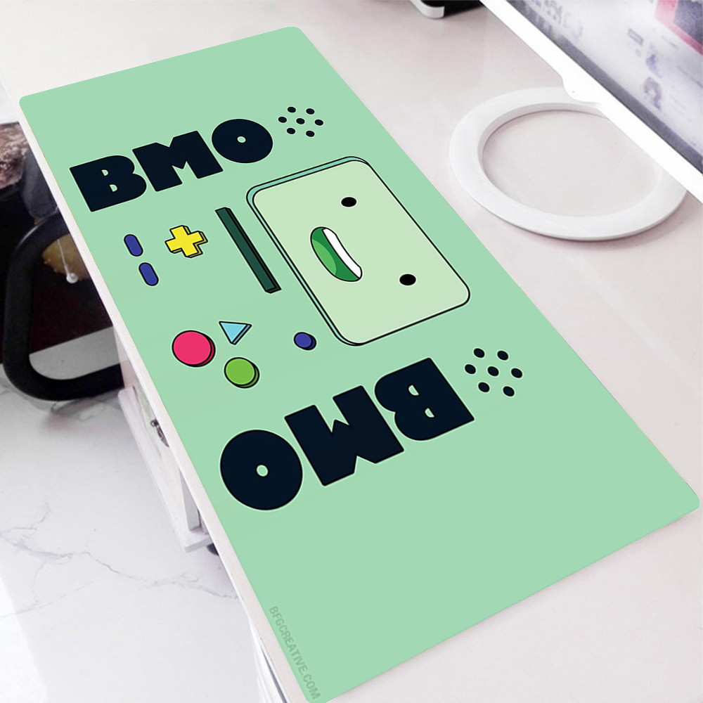 Adventure Time Keyboard PC Gamer Cabinet Deskmat White Mouse Pad Anime ...