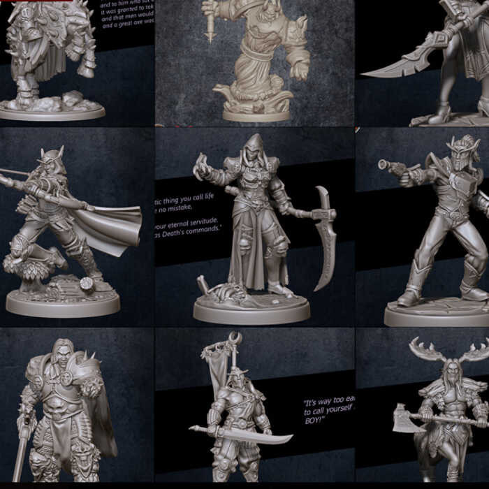 Sword Saint Ranger Elf Queen, Troll Four Knights DND Running Team Board ...