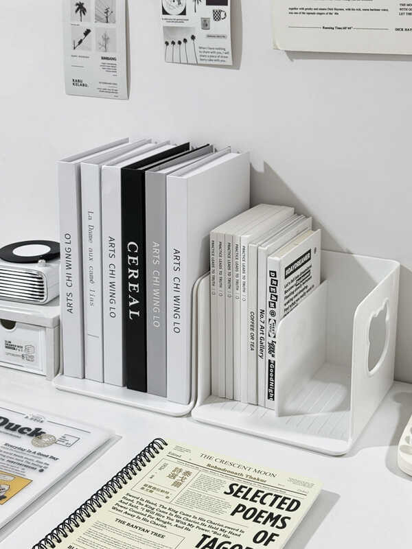 Bookshelf Desop Storage Rack Student Desk Fixed Book Storage Tool File ...