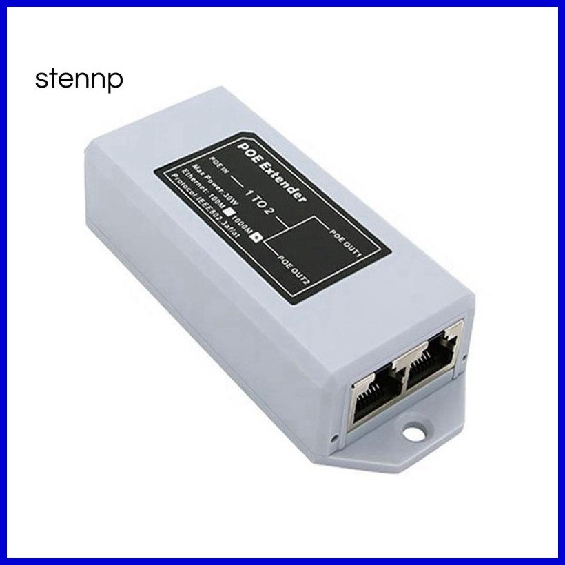 1 to 2 Port POE Extender POE Extender for NVR IP Camera POE Extend 100 ...