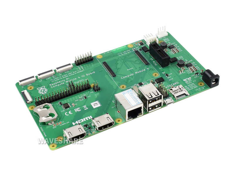 Raspberry Pi Cm4 Wifi6 Dual Ethernet Expansion Board Computing Module 6607