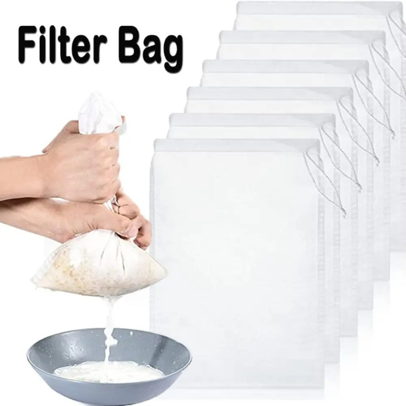 100 Mesh Nylon Soy Milk Filter Net Bag / Ultra-fine Filter Bag for Soy ...