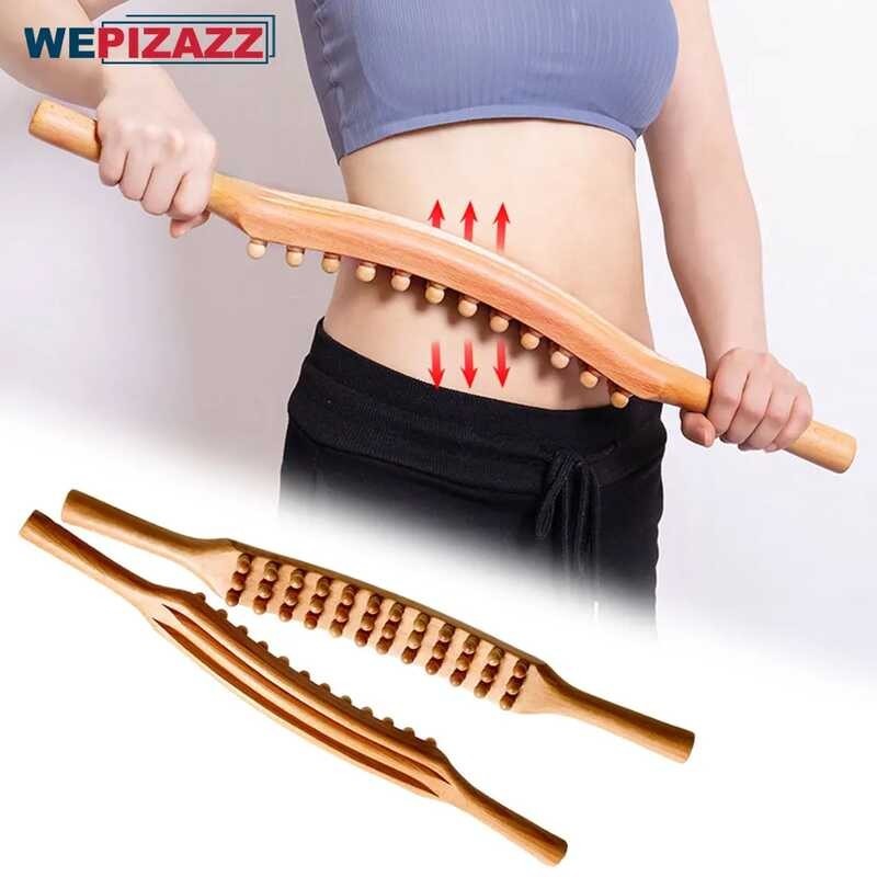 Guasha Wood Stick Tool Wooden Therapy Scraping Lymphatic Drainage ...