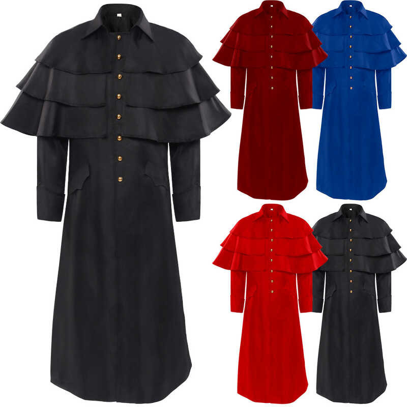 Medieval Priest Costume Catholic Church Religious Roman Pope Pastor ...