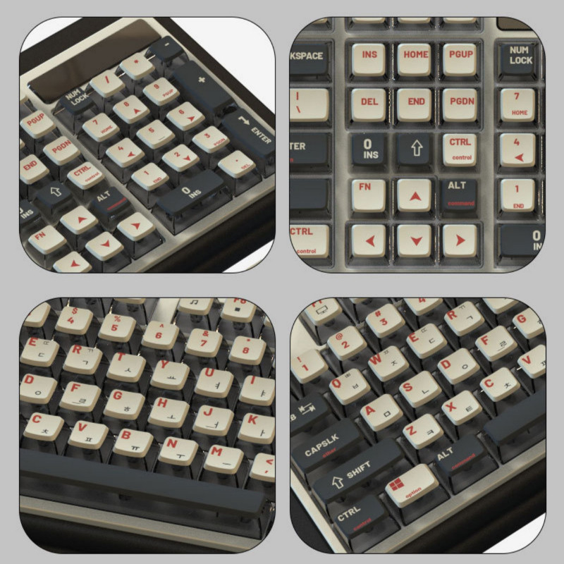 Steam Retro 116 Keycaps ASA Profile Pudding Translucent Keycaps PBT Dye ...