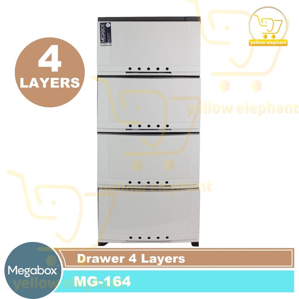 Megabox MG-164 (4 Layers Slim Drawer Boho Series ) | Shopee Philippines