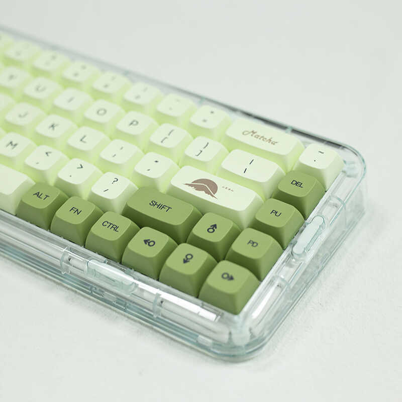 124 Keys Matcha Green Mechanical Keycaps Dye Sublimation XDA Ingles ...