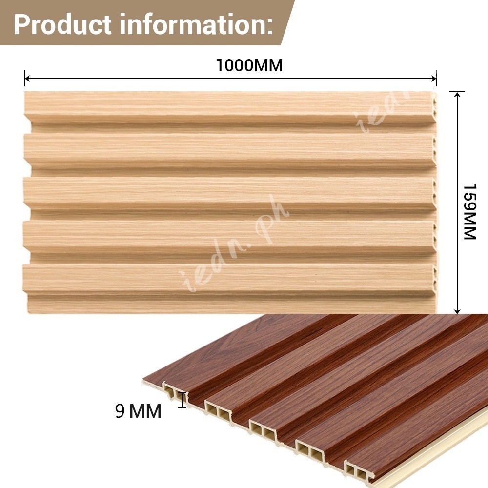 Waterproof Solid Wood PVC Panel Board 3D Home Living Room Wall Decor ...
