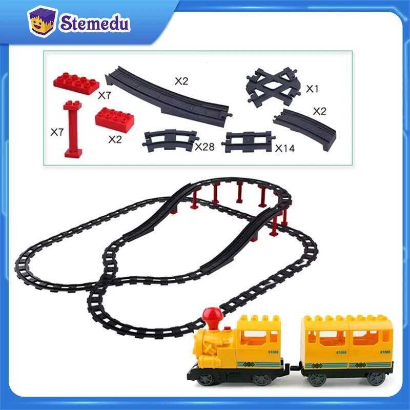 Little Electric Train Building Blocks Viaduct/Flat Figure 8 Track ...