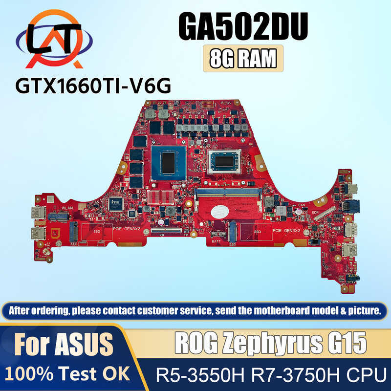 Ga502du Laptop Motherboard For ROG Zephyrus G15 Ga502d Mainboard 8G RAM ...