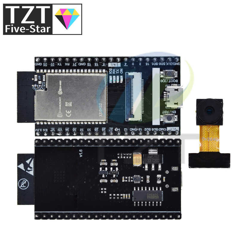 Newest 2022 Esp32 CAM Esp32-Wrover Board With Camera Wi-Fi Bluetooth Module For Arduino ID ...
