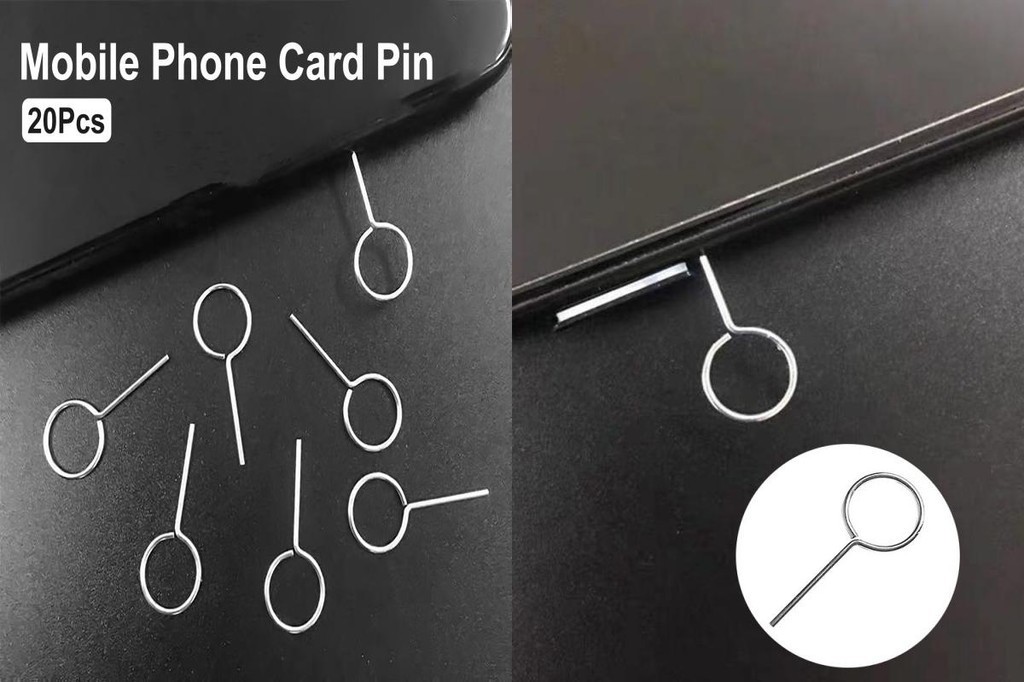 [Fx] 20Pcs SIM Card Remover Anti-Lost Wide Compatible Round Cellphones ...