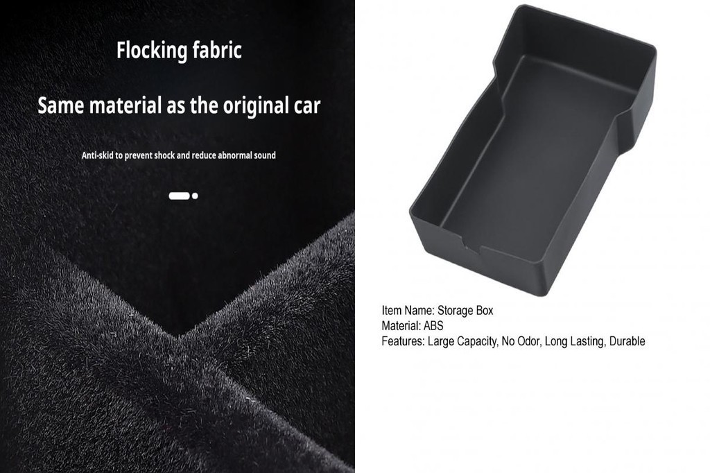 【COD】 Car Front under Seat Storage Box Model3/y Hidden Tray Front Seat ...