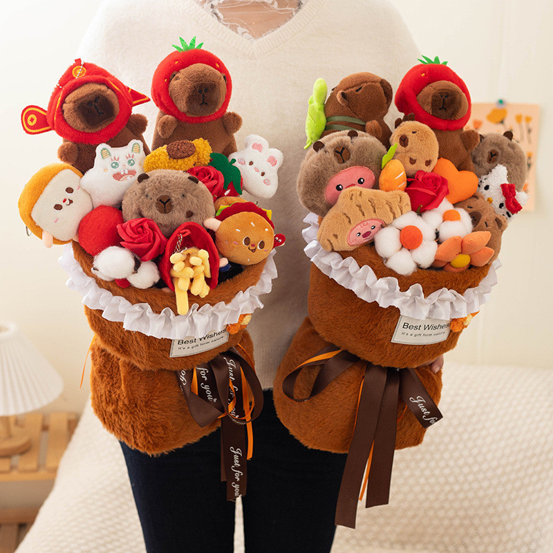 Stuffed Toy Kuromi Stitch Capybara Kirby KT My Melody Pompompurin Bunch ...
