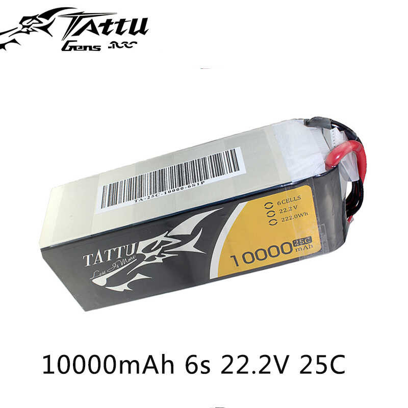 Tattu Lipo Battery 6S 10000mAh Lipo 22.2V 25C UAV Drone Battery for ...