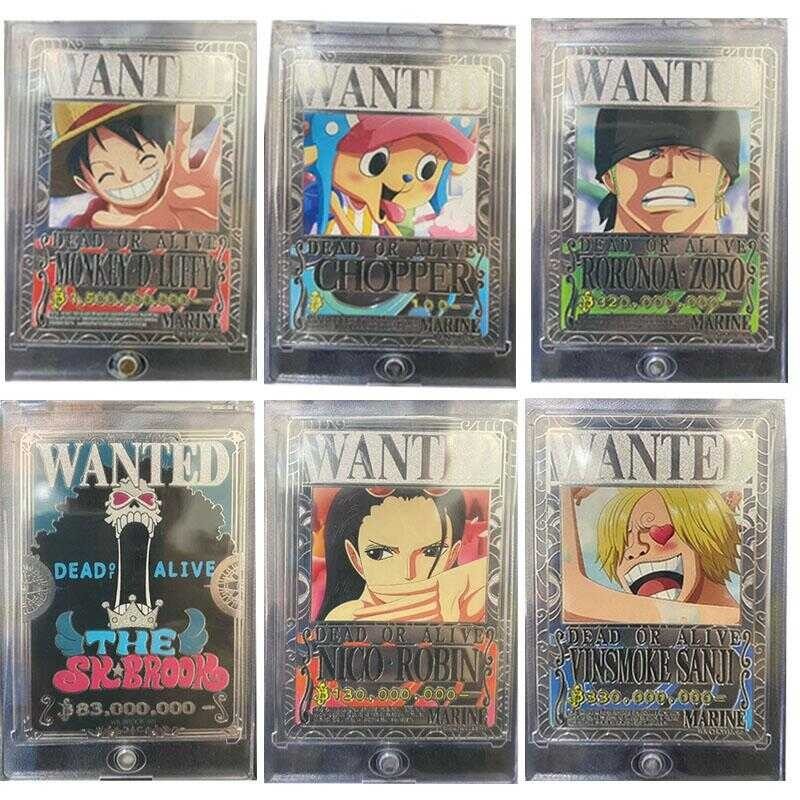 Anime One Piece Metal Cards Nami Tony Tony Chopper Nico-Robin Game ...