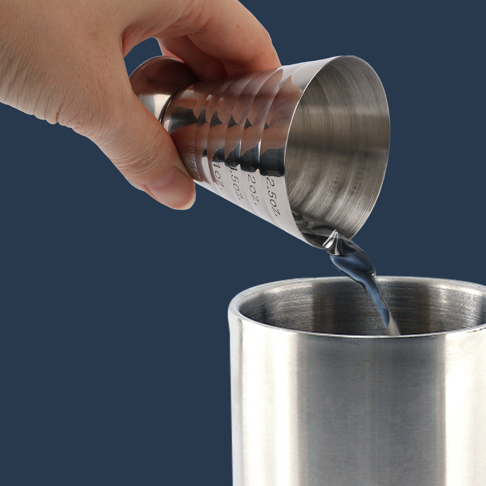 Bar Mixed Drink Accessories Measure Cup Bar Cocktail Shaker Jigger ...